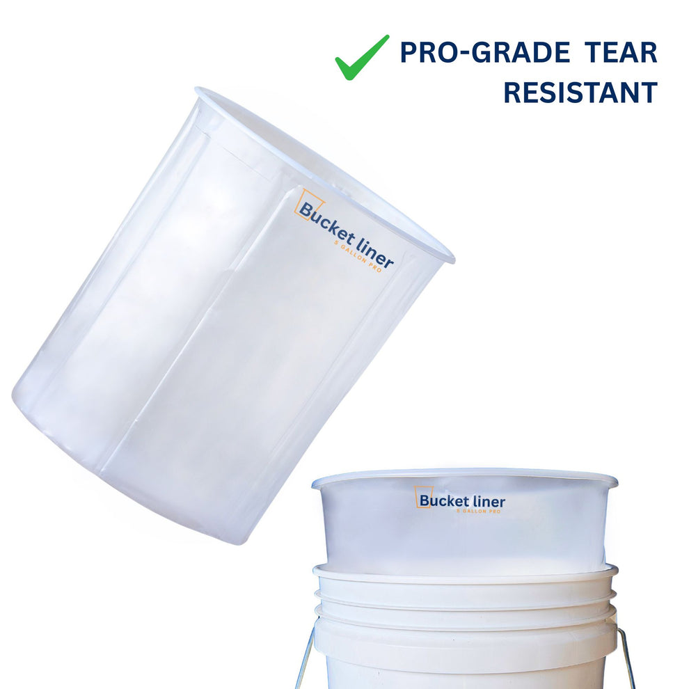 Liners for 5 Gallon Bucket | 50 Count | Half Pack – 5 Gallon Bucket Liner